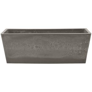 Arcadia Garden Products PSW U45CT Simplicity Window Box, 17.5" x 7" x 6", Cement Color, 17.5" x 7"