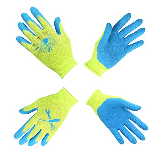 PROMEDIX P 2 Pairs Kids Gardening Gloves for Yard Work Children Garden Gloves for Age 2-4