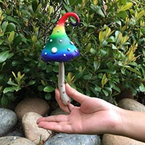 Magical Miniature Garden 7" Mushroom Collection (3 Pack) - 3 Fairy Garden Beautiful Miniature Mushrooms Included. A Gnome - Fairy Garden Accessory