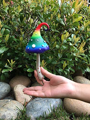 Magical Miniature Garden 7" Mushroom Collection (3 Pack) - 3 Fairy Garden Beautiful Miniature Mushrooms Included. A Gnome - Fairy Garden Accessory