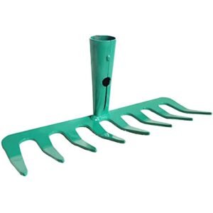 8 teeth mini garden rake replacement head for kids hard metal hand rake head only no handle