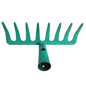 8 Teeth Mini Garden Rake Replacement Head for Kids Hard Metal Hand Rake Head Only NO Handle