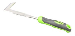 fitool stainless steel garden tool – premium garden hand tool – stainless steel blade mirror polishing – with soft dual-color ergonomic handle (patio weeder)