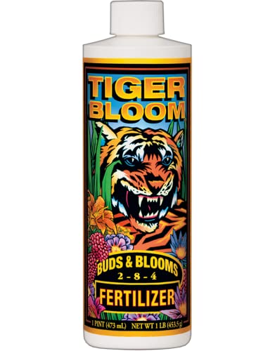 Fox Farm Plant Fertilizer Soil Bundle: Big Bloom, Grow Big, Tiger Bloom, Cal-Mag (Pack of 4-16 oz Bottles) + Twin Canaries Chart