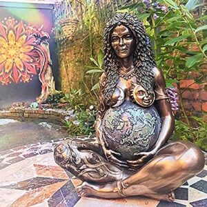 mother earth goddess statue,millennial gaia statue decoration,mother earth for home and garden outdoor decor,mother’s day garden outdoor decor,gift for pregnant women (a)