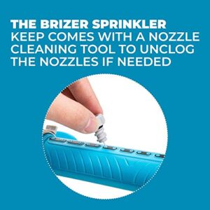 Brizer Oscillating Lawn Sprinkler, Waters 3,000 ft. of Lawn Care, Water Hose for Grass, Sprinkler for Yard, Sprinklers Oscillating, Garden Hose Nozzle, Water Sprinkler for Lawns (Teal)