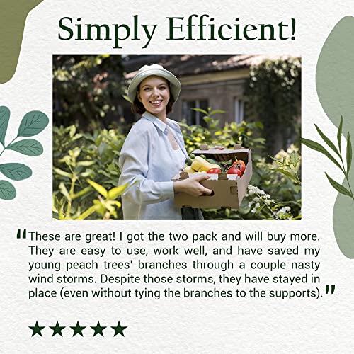 Kalinar Tree Crutch - DIY Tree Support Device - Save Fruit Tree Branches from Breaking Under Heavy Fruit, fits on Standard 2x2 Lumber, T-bar, Bamboo Garden Stakes, Broom Pole, and More (1-Pack)