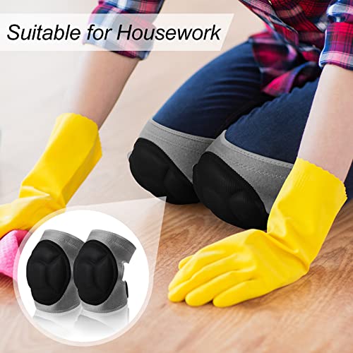 Berlune 2 Pairs Knee Pads for Gardening Cleaning Knee Pads Knee Pads for Men Construction Work Kneepads with Thick Foam, Anti Slip Collision Avoidance Kneepads for Garden Construction Flooring