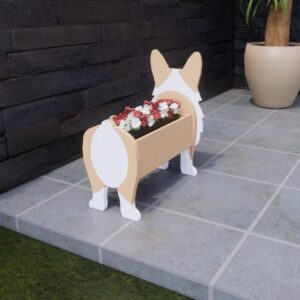 AKWFUNZ Plant Pot Garden Decoration Wooden Cute Animal Shape Design Storage Multifunction Decorations