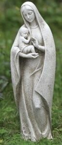 joseph’s studio by roman inc., madonna and child garden, garden collection, religious statue, holy family, memorial, angel, patron saint, garden décor (14x4x4)