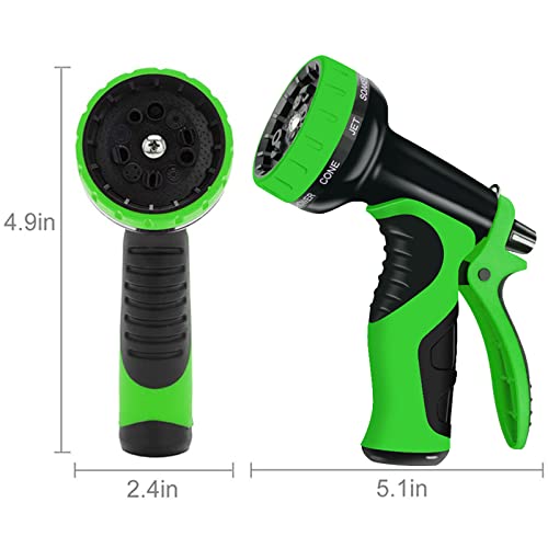 DuLaSeed Hose Nozzle, Garden Hose Nozzle with 10 Adjustable Watering Spray Patterns , Water Hose Sprayer for Watering and Washing