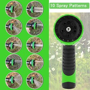 DuLaSeed Hose Nozzle, Garden Hose Nozzle with 10 Adjustable Watering Spray Patterns , Water Hose Sprayer for Watering and Washing