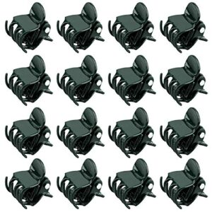 kinglake orchid clips,plant support clips,garden flower vine clips,100 pcs garden cymbidium clips to keep stems vines grow upright,dark green