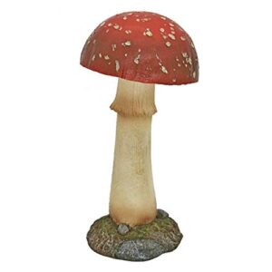 origarden mushroom decor outdoor garden statue – garden gnome’s favorite garden decoration patio decor (11.8″, red)