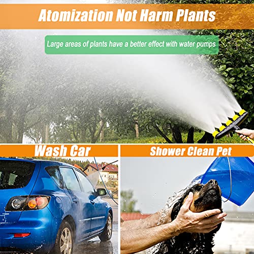 Garden Hose Nozzle Multi-Head Spraying Hose Attachmen Sprayer Watering Pipe Adjustable Porous Nozzles 5 Head(1-1.2 In),Watering Vegetable Garden Lawn Farm Sprinkler Spray Fitting Car Pet Washing Tool