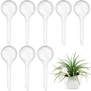 8 pcs clear plant watering globes,plastic self-watering bulbs,automatic watering globes,garden water device for plant indoor outdoor