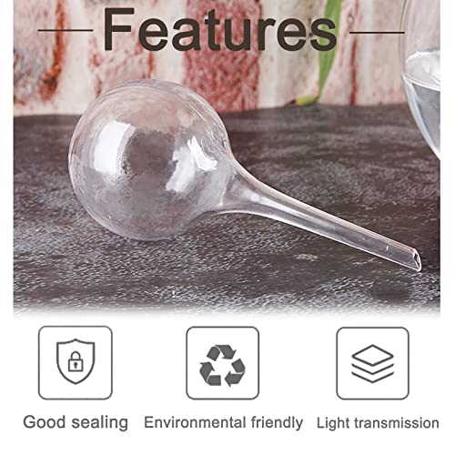 8 Pcs Clear Plant Watering Globes,Plastic Self-Watering Bulbs,Automatic Watering Globes,Garden Water Device for Plant Indoor Outdoor