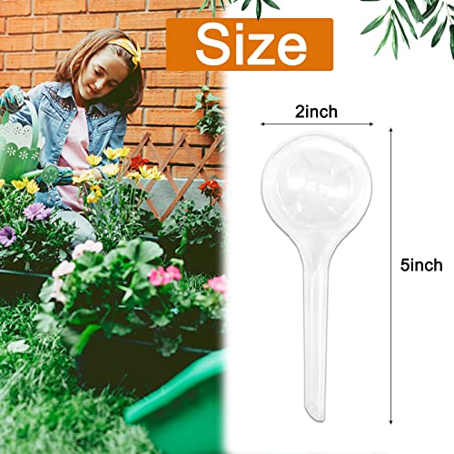 8 Pcs Clear Plant Watering Globes,Plastic Self-Watering Bulbs,Automatic Watering Globes,Garden Water Device for Plant Indoor Outdoor