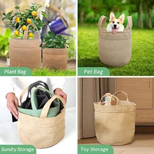 Artpuch Grow Bags 2 Pack 2 Gallon, Desert Sand Heavy Duty Fabric Pot with Handle HDPE Reusable Garden Plant Pots for Indoor/Outdoor