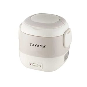 tayama 1.5 cup portable mini rice cooker, white (tmrc-03r)