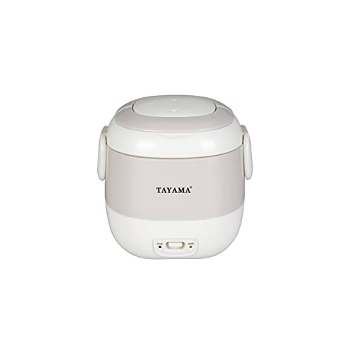 Tayama 1.5 Cup Portable Mini Rice Cooker, White (TMRC-03R)