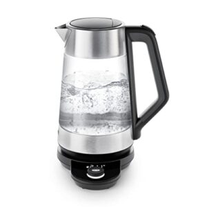 oxo brew adjustable temperature kettle, electric, clear