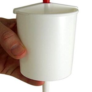 White Plastic Push Button Communion Cup Filler Church Supplies, Fills Up to 25 Cups