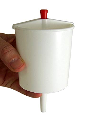 White Plastic Push Button Communion Cup Filler Church Supplies, Fills Up to 25 Cups