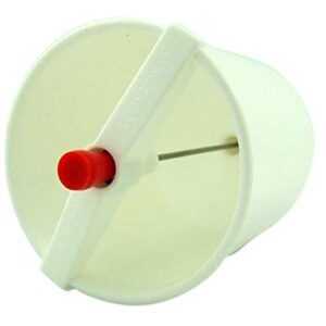 White Plastic Push Button Communion Cup Filler Church Supplies, Fills Up to 25 Cups