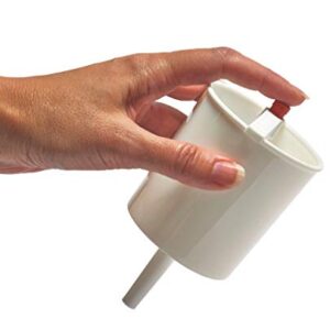 White Plastic Push Button Communion Cup Filler Church Supplies, Fills Up to 25 Cups