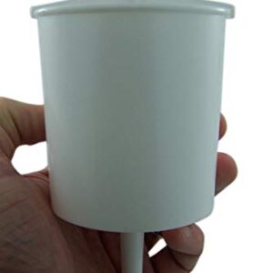 White Plastic Push Button Communion Cup Filler Church Supplies, Fills Up to 25 Cups