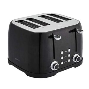 amazon basics 4-slot toaster – black