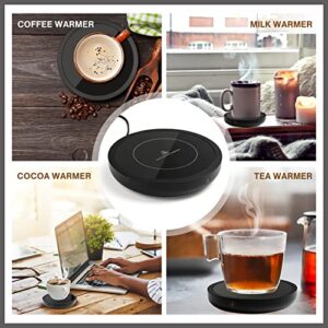 Coffee Mug Warmer, 50W Smart Cup Warmer with Auto Shut Off, 3-Temperature Settings(105 ~ 180°F), Waterproof, Electric Coffee Warmer for Office Home Desk Use,Mug Warmer for Hot Coffee Tea Espresso Milk