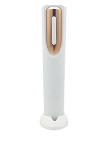 vin fresco portable electric wine opener – battery powered wine bottle opener with foil cutter – automatic, cordless – easily removes corks – batteries included