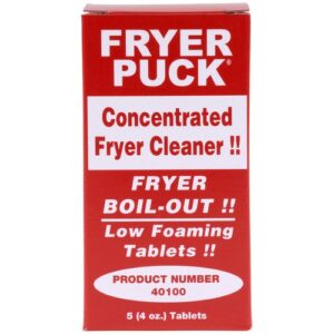 fryer puck 401304001 4oz deep fryer cleaner tablets (5 tabs/box)