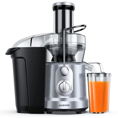 Acezoe Juicer Machines 1300W Juicer Vegetable and Fruit, Power Juicers Extractor with 3" Feed Chute, Centrifugal Juicer with High Juice Yield, Easy to Clean&BPA-Free, Dishwasher Safe, Brush Included