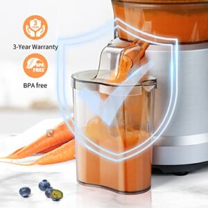 Acezoe Juicer Machines 1300W Juicer Vegetable and Fruit, Power Juicers Extractor with 3" Feed Chute, Centrifugal Juicer with High Juice Yield, Easy to Clean&BPA-Free, Dishwasher Safe, Brush Included