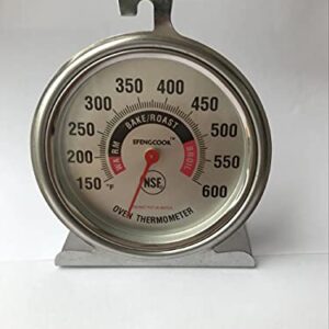 Efeng Large 3" Dial Oven Thermometer for Gas & Electric Oven,Grill Cooking Safety Leave-in- NSF accurately Easy-to-Read Clearly Large Number Shows temperatures for Meat,Grilling or Cake Cooking Oven