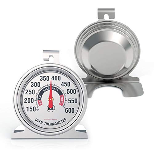 Efeng Large 3" Dial Oven Thermometer for Gas & Electric Oven,Grill Cooking Safety Leave-in- NSF accurately Easy-to-Read Clearly Large Number Shows temperatures for Meat,Grilling or Cake Cooking Oven