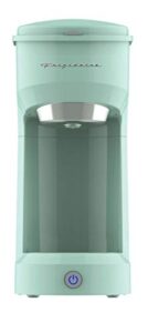 frigidaire ecmk088-mint retro single serve maker, brewer for ground coffee,300 ml, mint