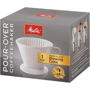 Melitta Porcelain #2 Cone Brewer, White