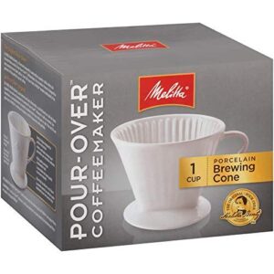 Melitta Porcelain #2 Cone Brewer, White