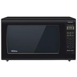 panasonic microwave oven nn-sn936b black countertop with inverter technology and genius sensor, 2.2 cubic foot, 1250w