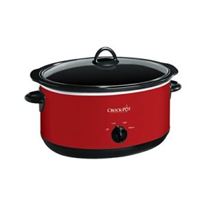 crock-pot express crock slow cooker, 8 quart, red