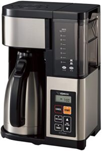 zojirushi ec-ytc100xb coffee maker, 10-cup, stainless steel/black