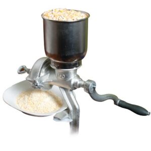 CHARD GM-150 Grain Mill, Tin Coated Cast Iron,Silver