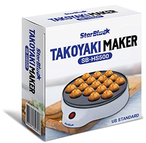 Takoyaki Maker by StarBlue with FREE Takoyaki picks - Easy and Simple to operate electric machine to make Japanese Takoyaki Octopus Ball AC 120V 50/60Hz 650W