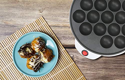 Takoyaki Maker by StarBlue with FREE Takoyaki picks - Easy and Simple to operate electric machine to make Japanese Takoyaki Octopus Ball AC 120V 50/60Hz 650W