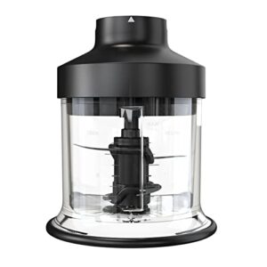 ninja xskkitchpr foodi power chopper 3-cup food processor bowl, for ninja power mixer system (ci100 series), black