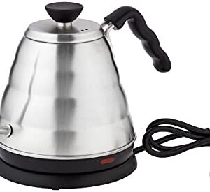 Hario V60 "Buono" Drip Kettle Electric Gooseneck Coffee Kettle 800 mL, Stainless Steel, Silver